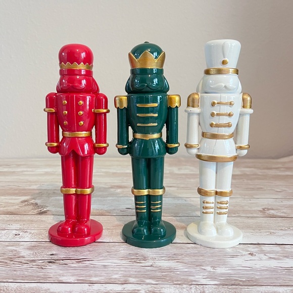 Target | Holiday | Target Bullseye Resin Nutcrackers Set Of 3 | Poshmark